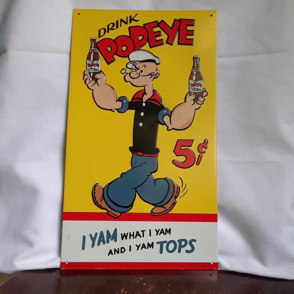 Vintage Drink Popeye Soda Beverage Cola Poster - Gem